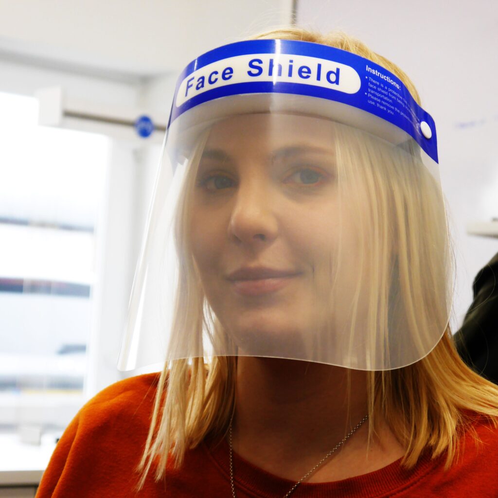 Plastic Face Shield with Protective Film - Direct Janitorial Solutions Ltd