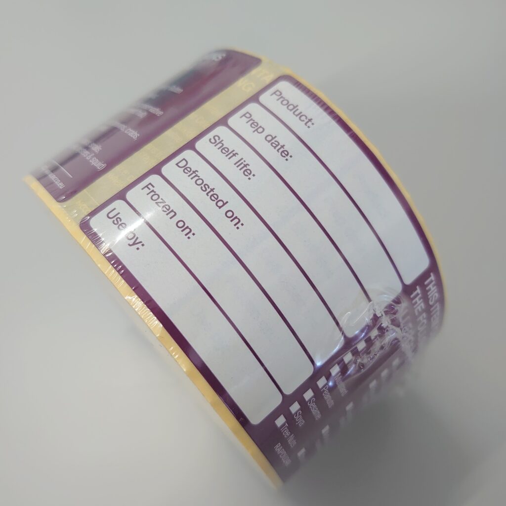 Removable Allergen Food Rotation Label (500 per roll) – Magenta ...