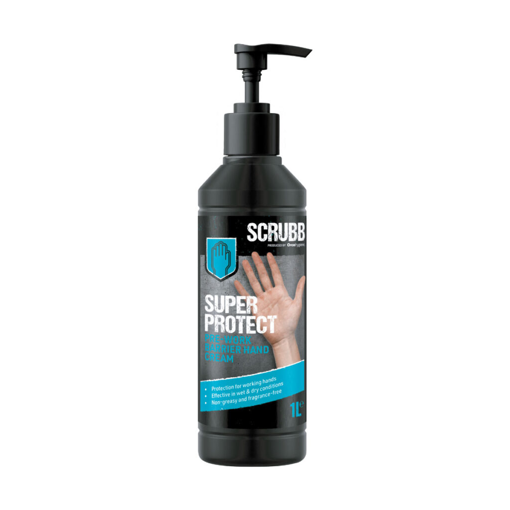 Scrubb Super Protect Pre-Work Barrier Hand Cream – 6 x 1L Bottle with ...