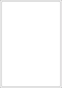 White Muliti-Purpose Labels A4 1 Per Sheet - Direct Janitorial ...