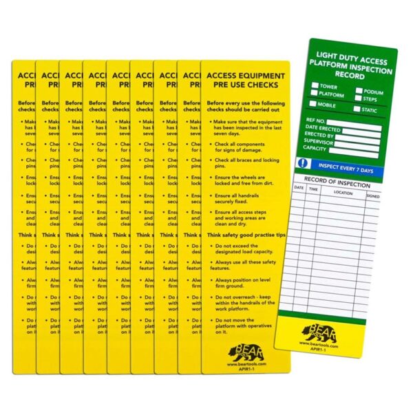 Access Platform Inspection Record Inserts – Direct Janitorial Solutions Ltd